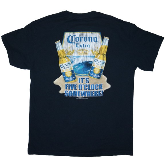 Corona Extra | Shirts | Vintage 204 Corona Extra Beer T Shirt Its Five ...